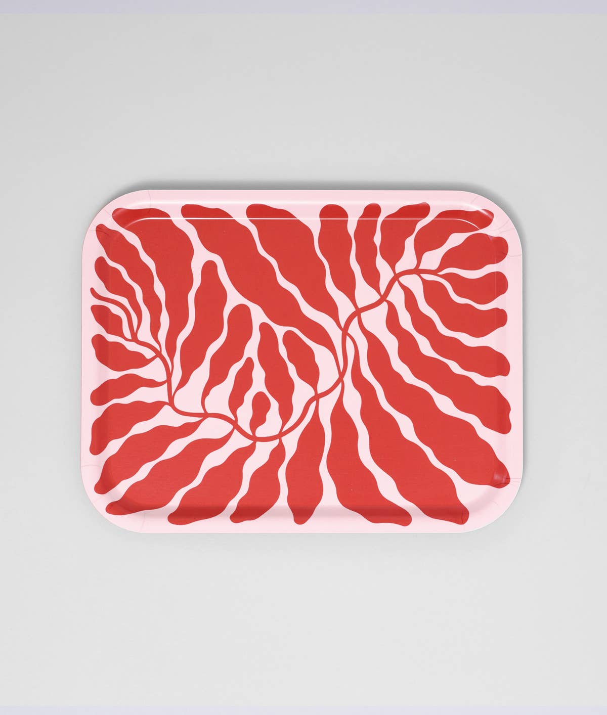 Red Leaves Small Rectangle Birch Serving Tray | Humboldt House
