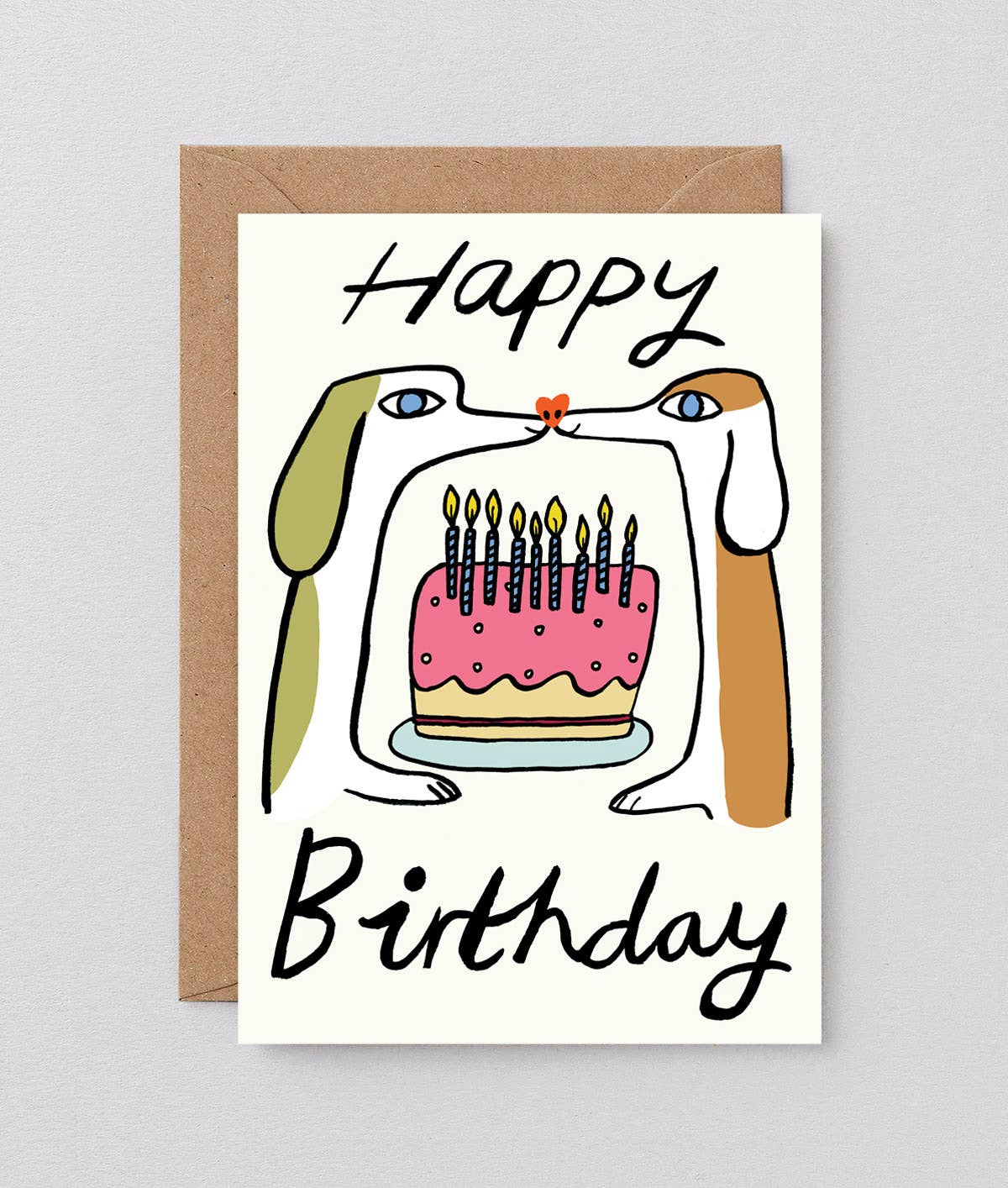 Happy Birthday Dogs Embossed Greeting Card | Humboldt House