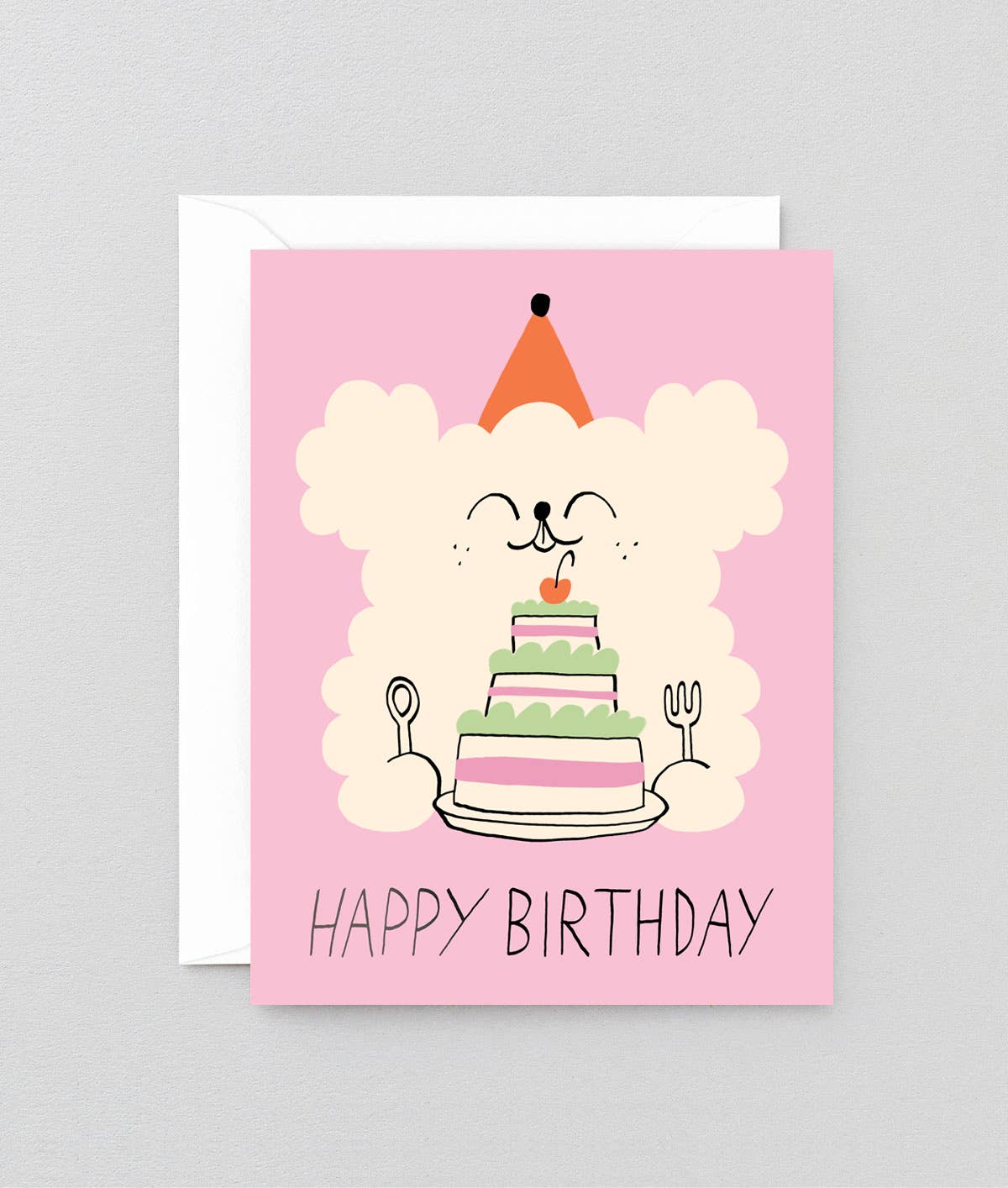 Happy Birthday Dog & Cake Greeting Card | Humboldt House