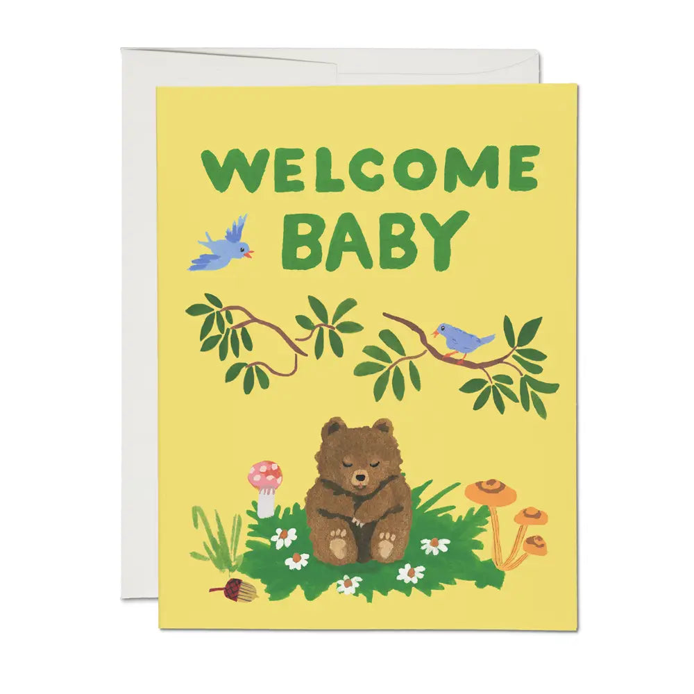 Welcome Baby Cub Greeting Card | Humboldt House